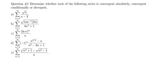 solved question 1 ﻿determine whether each of the following