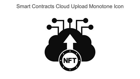 Smart Contracts Cloud Upload Monotone Icon In Powerpoint Pptx Png And