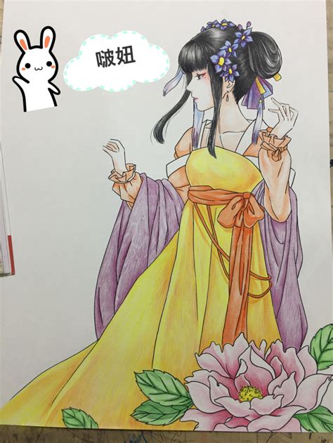 彩铅 动漫 古风美女 堆糖美图壁纸兴趣社区