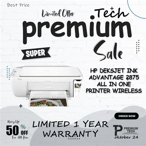 Jual Printer Wireless All In One HP Deskjet Ink Advantage 2875 Garansi Resmi 1 Tahun HP Shopee