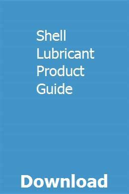 Shell Lubricant Product Guide Repair Manuals Manual Workout Guide