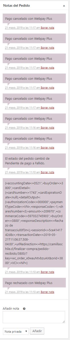 Nuevamente Pedidos Fallidos Con Pagos Procesados Issue TransbankDevelopers Transbank