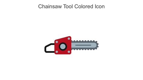 Chainsaw Tool Colored Icon In Powerpoint Pptx Png And Editable Eps Format PPT Template