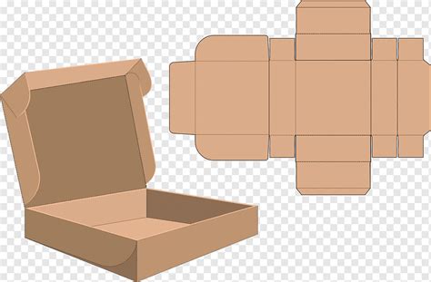 오픈 박스 박스 포장 다이 컷 Png Pngwing