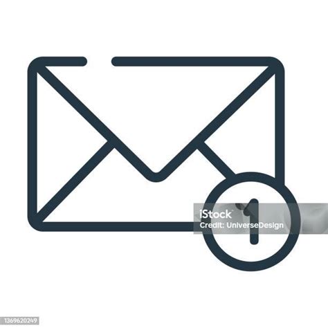 메시지 씬 선 아이콘봉투 사용자 인터페이스 개념격리 개요 사인에서 메일 비즈니스 선형 아이콘 웹 디자인 및 앱에 대한 벡터 그림 기호 요소입니다 0명에 대한 스톡 벡터 아트