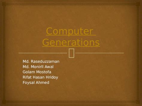 PPTX Computer Generations Powerpoint Slide DOKUMEN TIPS