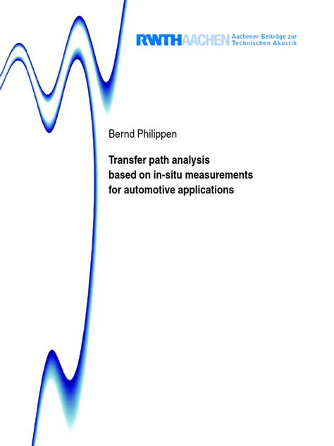 Transfer Path Analysis Based On In Situ Measurements For Automotive