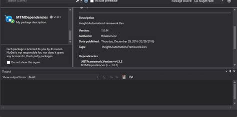 Tfs How Can I Add Node In Nuget Package Release Stack Overflow