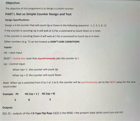 solved the objective of this assignment is to design a