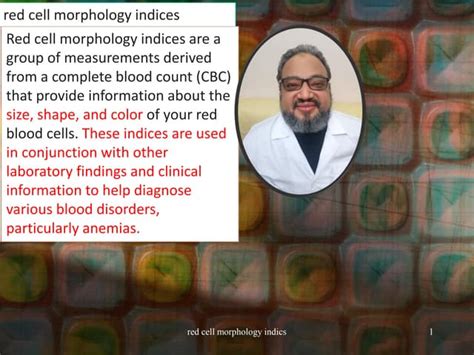 Red Cell Morphology Indices 1 Pdf