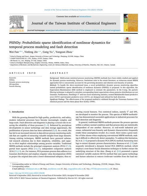 PDF PSINDy Probabilistic Sparse Identification Of Nonlinear Dynamics For Temporal Process