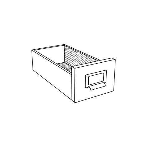 File Safe Box Line Art Design Template Vector Symbol Sign Outline Illustration