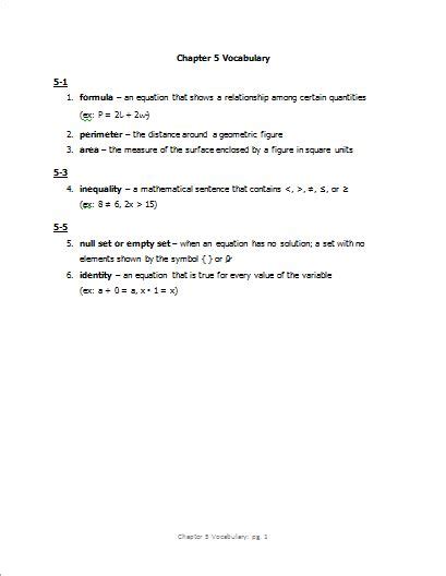 Chapter 5 Notes Mrs Laycocks Prealgebra Class