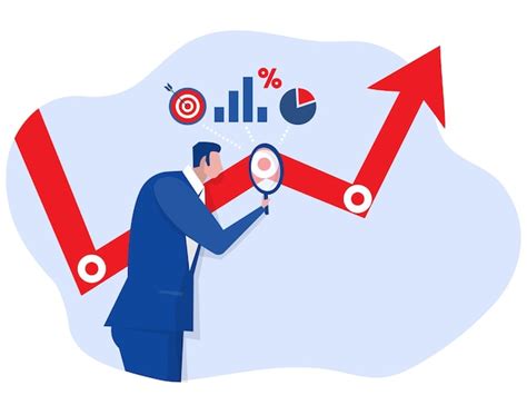 Premium Vector Business Analysis Graph And Chart Businessman Analyst
