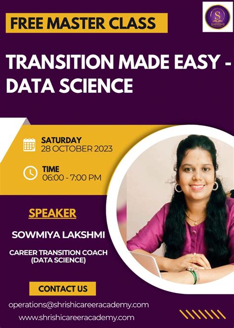 sowmiyalakshmi g on linkedin datascience masterclass
