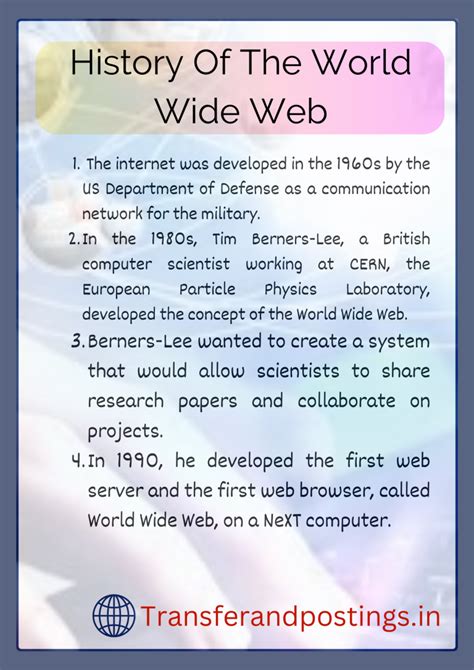 World Wide Web Essay The Evolution And Impact Of The World Wide Web Transfer And Postings