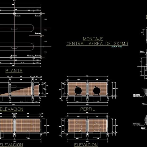 Protection Grill For Aerial Gas Reservior And Horizontal DWG Block For AutoCAD Designs CAD