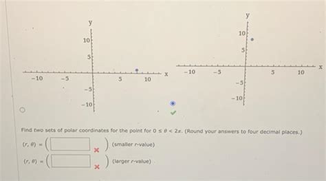 solved the rectangular coordinates of a point are given