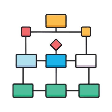 Illustration Of Flowchart Diagram Featuring Rectangles And Rhombus Linked By Lines 68029723