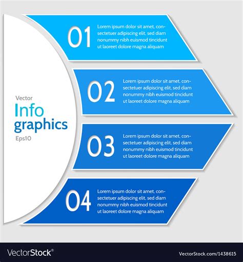 Blue Progress Option Background Royalty Free Vector Image