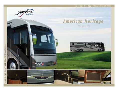 2006 American Coach American Heritage Brochure Download Rv Brochures