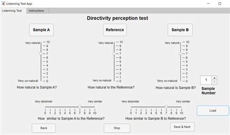 User Interface Of The Listening Test Application Download Scientific Diagram