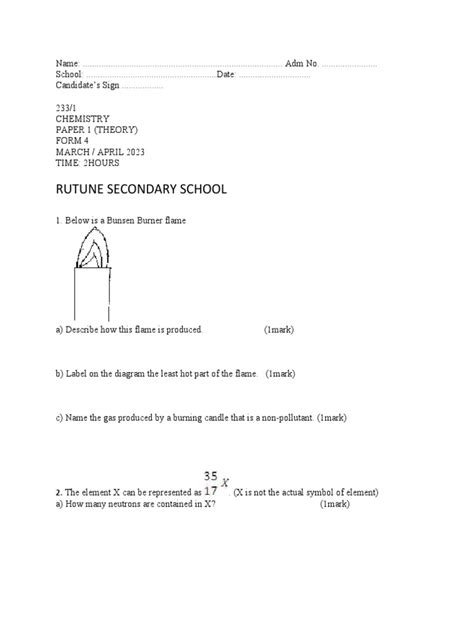 Chem Pp1 2023 T1 Pdf