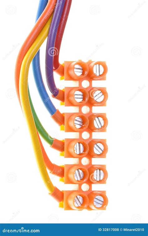 Installation Electrical Cables With Terminal Block Stock Photo Image Of Electrical Insulation