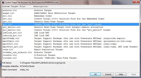 Mv 7005 ： Matlabsimulink生成のコード（simulink Coder）とmotionsolveのリンク
