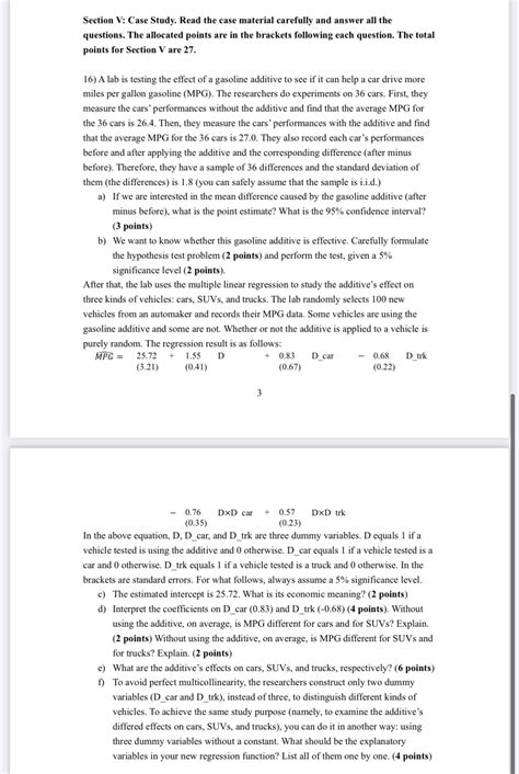 Solved Section V Case Study Read The Case Material Chegg Com