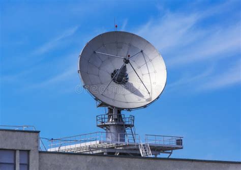 Large Satellite Communication Parabolic Dish Radar Antenna Station Or Astronomical Observatory