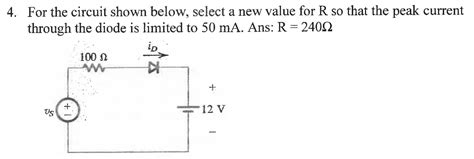 Solved For The Circuit Shown Below Select A New Value Chegg
