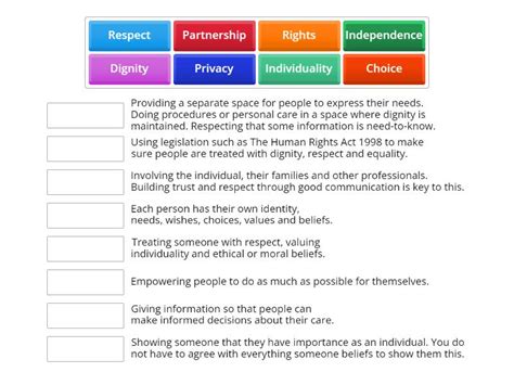 Person Centred Values Match Up