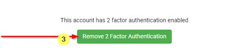 Remove Two Factor Authentication 2fa From A User