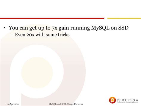 Ppt Mysql And Ssd Usage Patterns Powerpoint Presentation Free