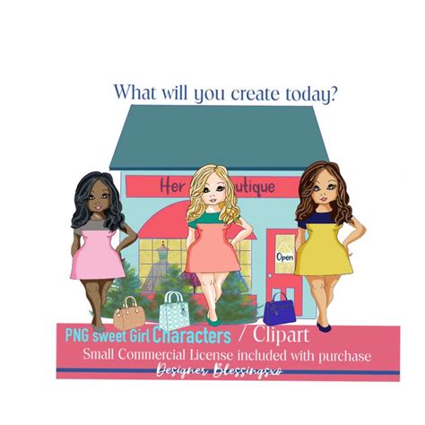 Curvy Girl Clipart Curvy Woman Clipart Plus Girl Clipart Plus Size