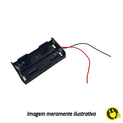Suporte Porta 2 Pilhas Aa Sem Plug Smartprojects Brasil Componentes Eletrônicos Arduino