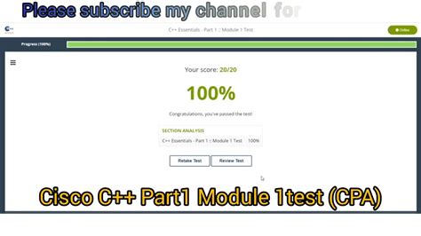 cisco c part 1 module 1test answers cisco cisceanswers youtube