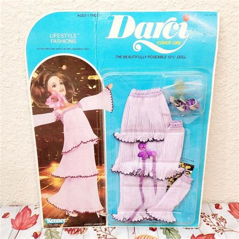 Kenner Darci Lovely Lavender Lifestyle Fashions Doll Outfit Dress 1979
