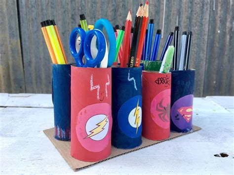 Diy ที่ใส่เครื่องเขียนจากแกนกระดาษทิชชู่ กิจกรรมศิลปะสร้างสรรค์จากวัสดุเหลือใช้ Home School