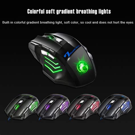Imice X7 Gaming Mouse 7 Button Led 5500 Dpi Usb Wi Grandado