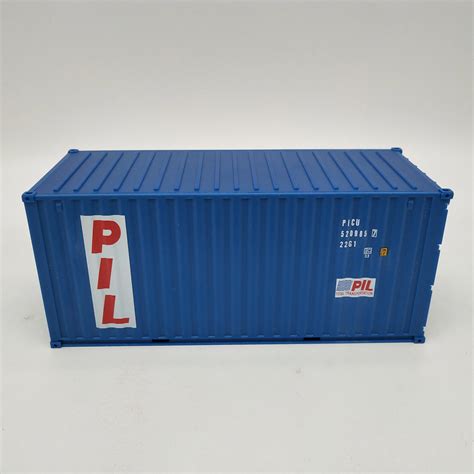 【a】o A S Container Model Factory 20gp Plastic Crafts Shipping Freight Forwarder T Scale1 35