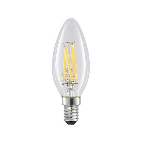 Filament LED Bulb E W Candle Dimmable Set Lights Co Uk