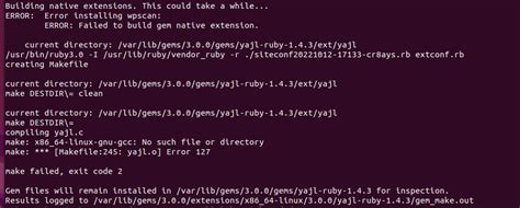 Težava Pri Namestitvi Wpscan Error Failed To Build Gem Native Extension Rhackprotectslo