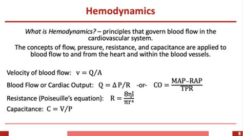 78 Hemodynamics Flashcards Quizlet