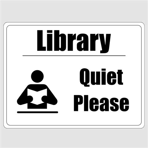 Be Quiet Sign Library