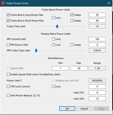Power Limit Throttling Throttlestop Setting For Helios 300 Ph315 53 72e9 2020 Acer Community