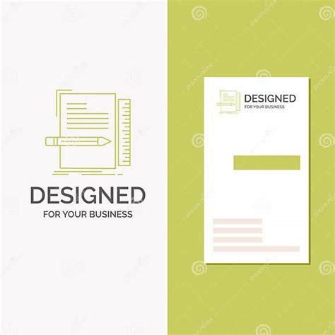 Business Logo For Code Coding File Programming Script Vertical Green Business Visiting