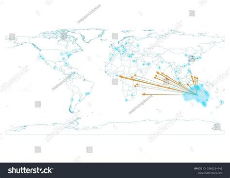 Export Concept Map Australia Vector Australia Stock Vector Royalty Free Shutterstock