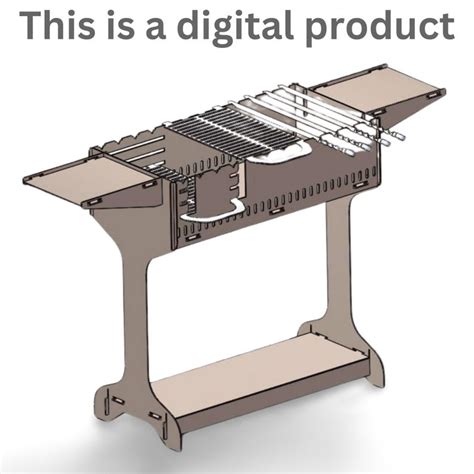 DXF Files For CNC Cutting Collapsible Grill Fire Pit With Adjustable Grate Laser Plasma